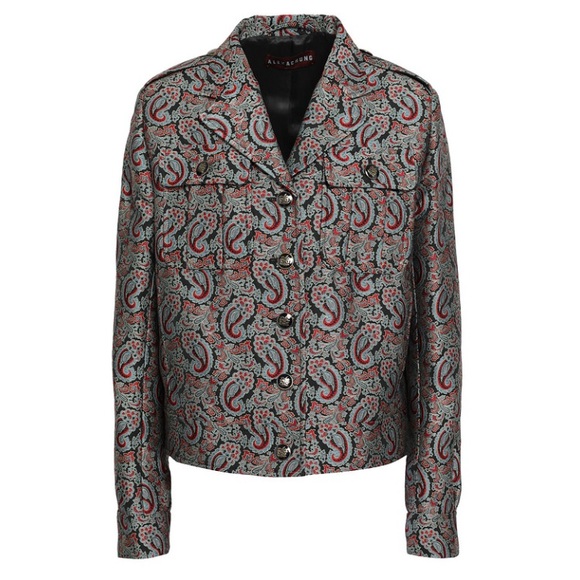 Alexa Chung | Jackets & Coats | Alexa Chung Paisley Jacquard Jacket ...